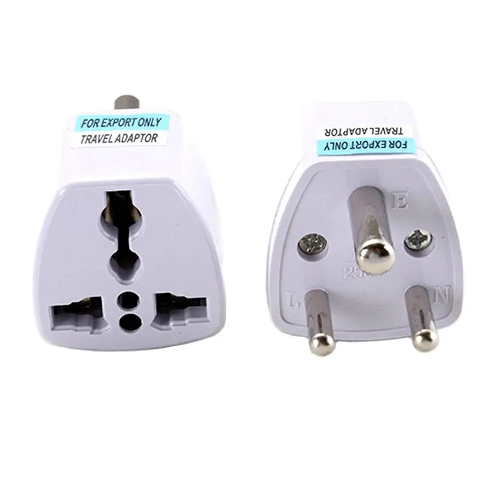 50PCS-International-Travel-Universal-Adapter-3P-round-india-south ...
