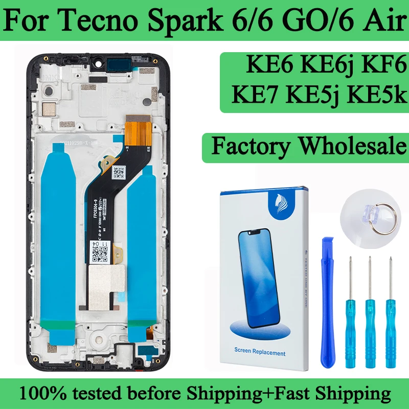 KE7-KE5j-KE5k-KE6-KE6j-KF6-Premium-Lcd-For-Tecno-Spark-6-GO-Display ...