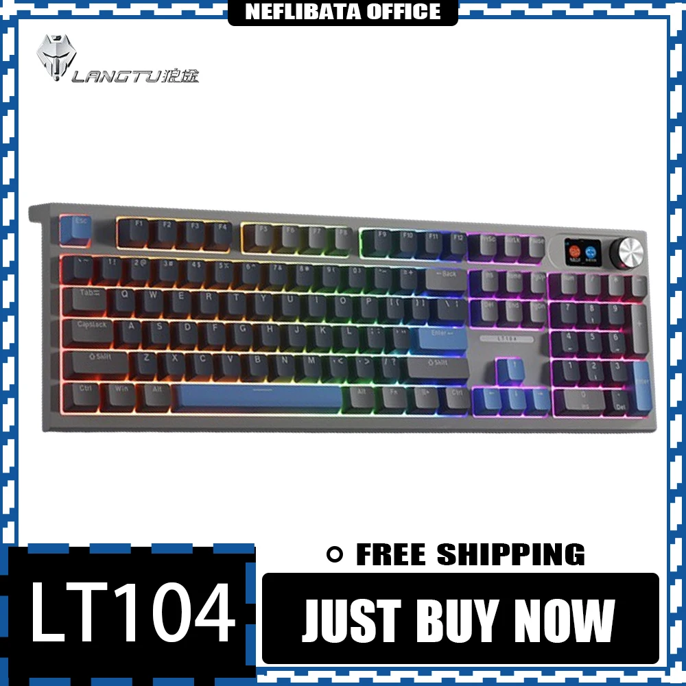 Langtu-Lt104-Mechanical-Keyboard-104Key-HotSwap-RGB-2-4G-Wireless ...