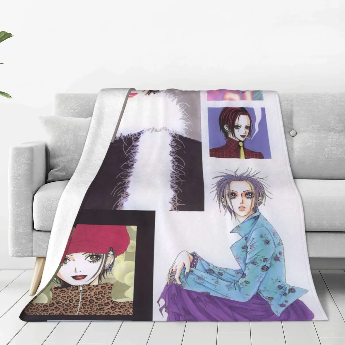 Classic-Anime-Manga-Plush-Blanket-Nana-Osaki-Creative-Throw-Blankets ...