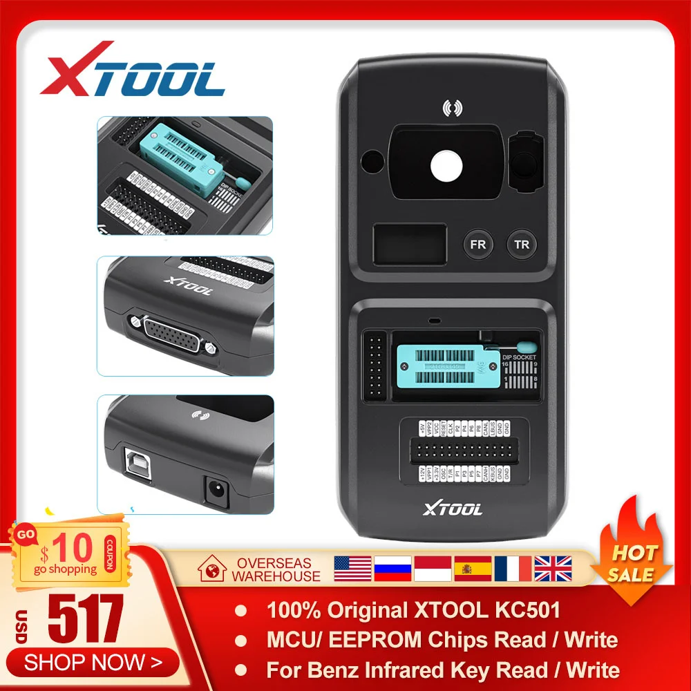 Newest XTOOL KC501 Key&Chip Programmer MCU / EEPROM Chip Read / Write ...