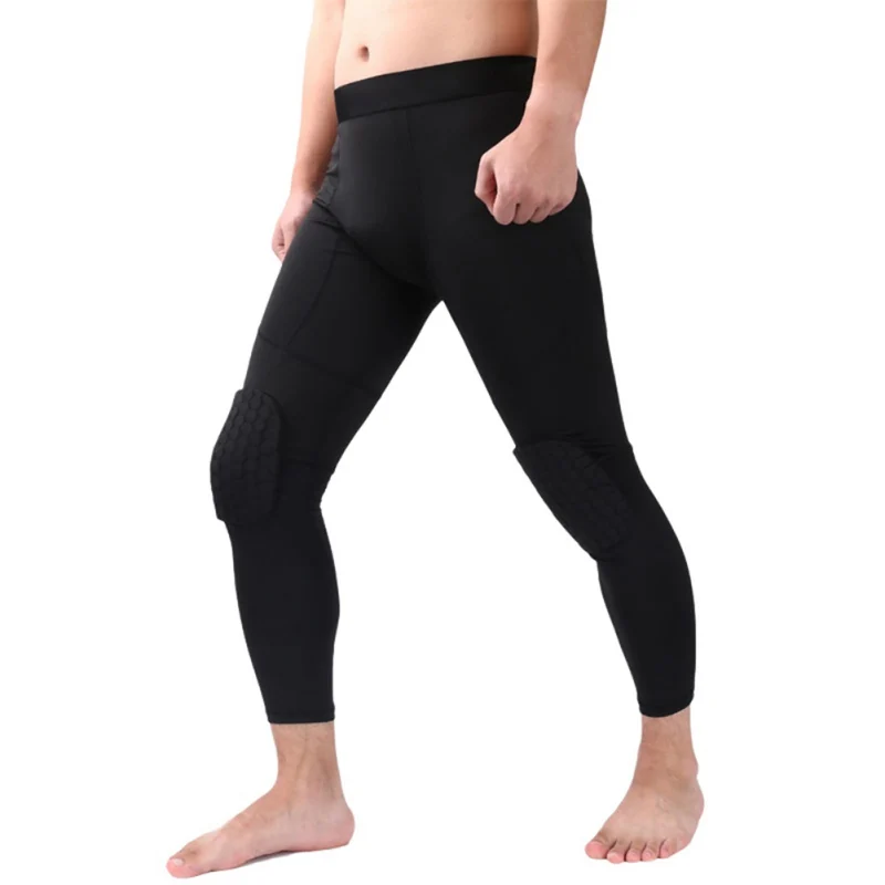 3/4 Capri Leggings Base Layer Compression Pants Basketball Football ...