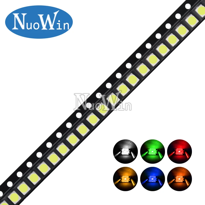 100pcs-Lot-3528-1210-SMD-LED-White-Red-Blue-Yellow-Green-Orange-Warm ...