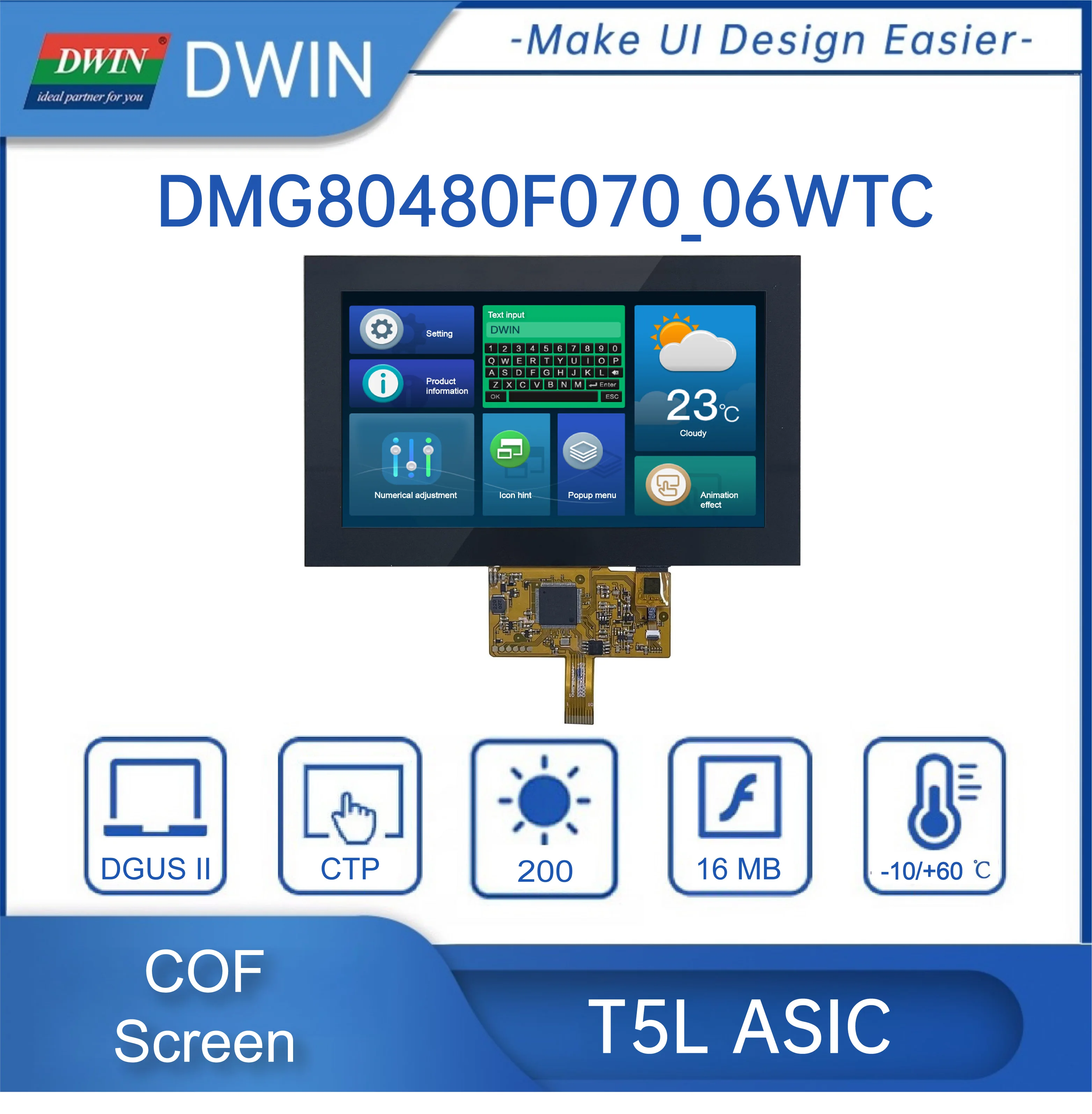 7-Inch-800-480-COF-Structure-HMI-Touch-Panel-Screen-Smart-TFT-LCD ...