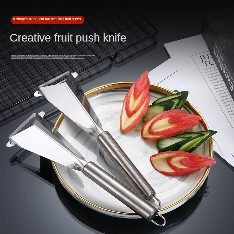 Triangle-Push-Knife-Carving-Knife-Stainless-Steel-Peeler-Grater-Carrot ...