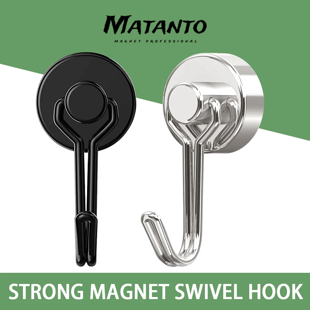 Magnetic Hooks Heavy Duty E16 E20 Neodymium Magnet Rust Proof Indoor ...