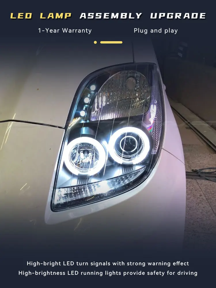 Car-Lights-For-Toyota-Yaris-2008-2012-Headlight-LED-Upgrade-Highlight ...