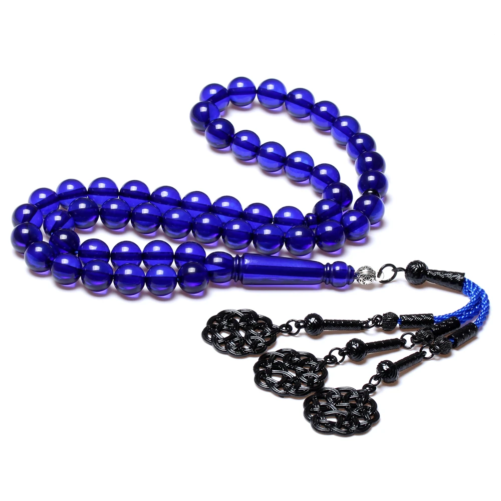 New-style-lighter-and-darker-blue-amber-color-custom-tasbih-islam ...