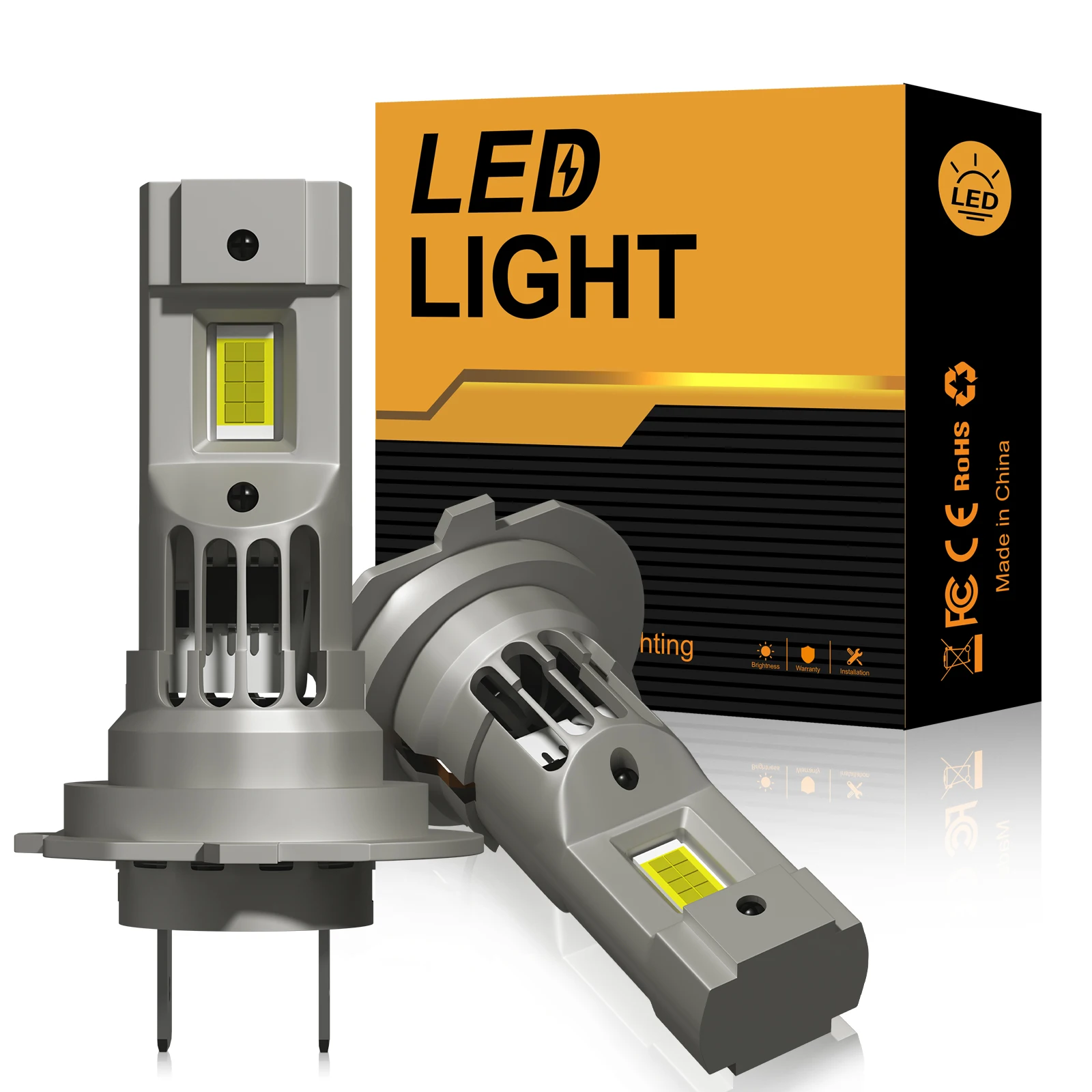 CANBUS-H7-LED-6000K-car-Headlight-Bulbs-12V-24V-CSP-Chip-Super-Bright ...