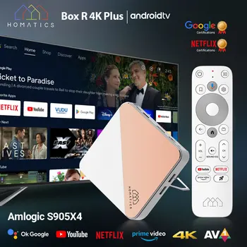 TV Box R 4K Plus, decodificador con Android TV 11, ATV, Netflix ...
