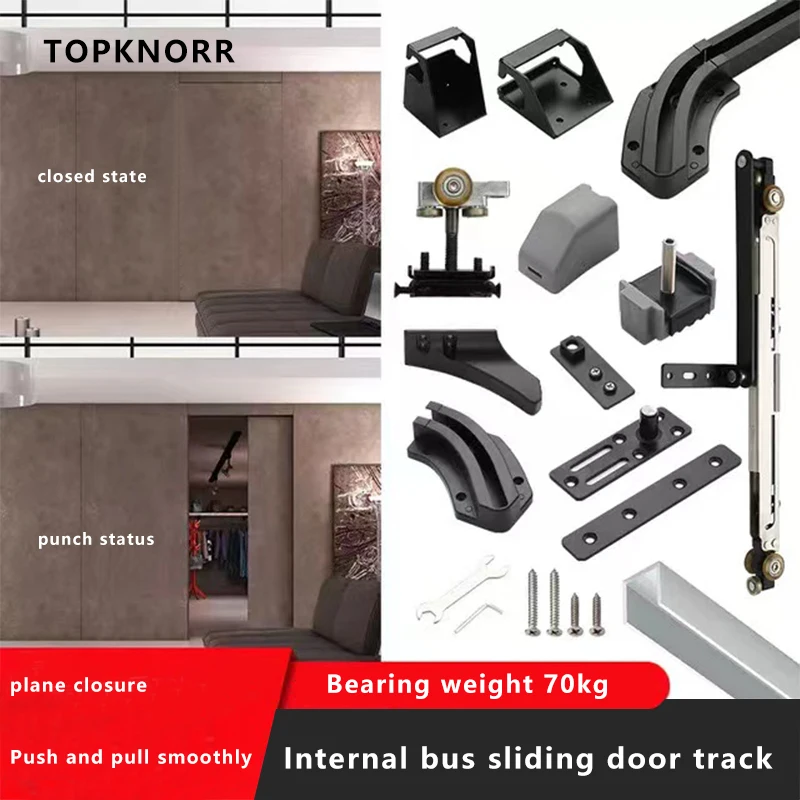 Internal-Push-Bus-Door-Track-Sliding-Door-Buffer-Pulley-Cloakroom ...