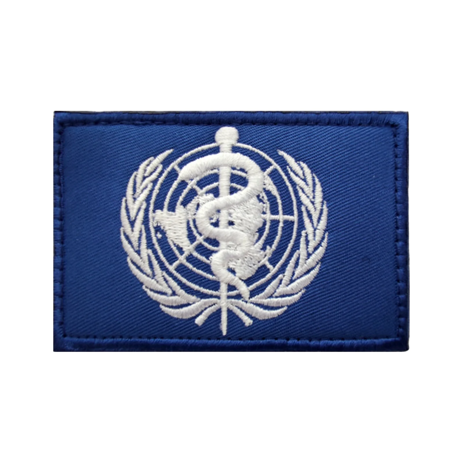United Nations (UN) WHO Emblem Velcros Patch Hook & Loop Fastener ...