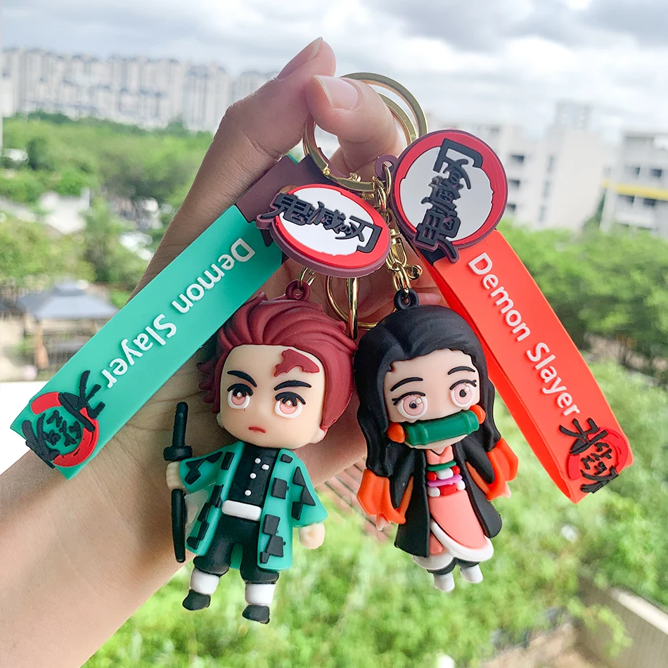 New-Demon-Slayer-Keychain-Anime-Kimetsu-No-Yaiba-Cute-Tanjiro-Nezuko ...