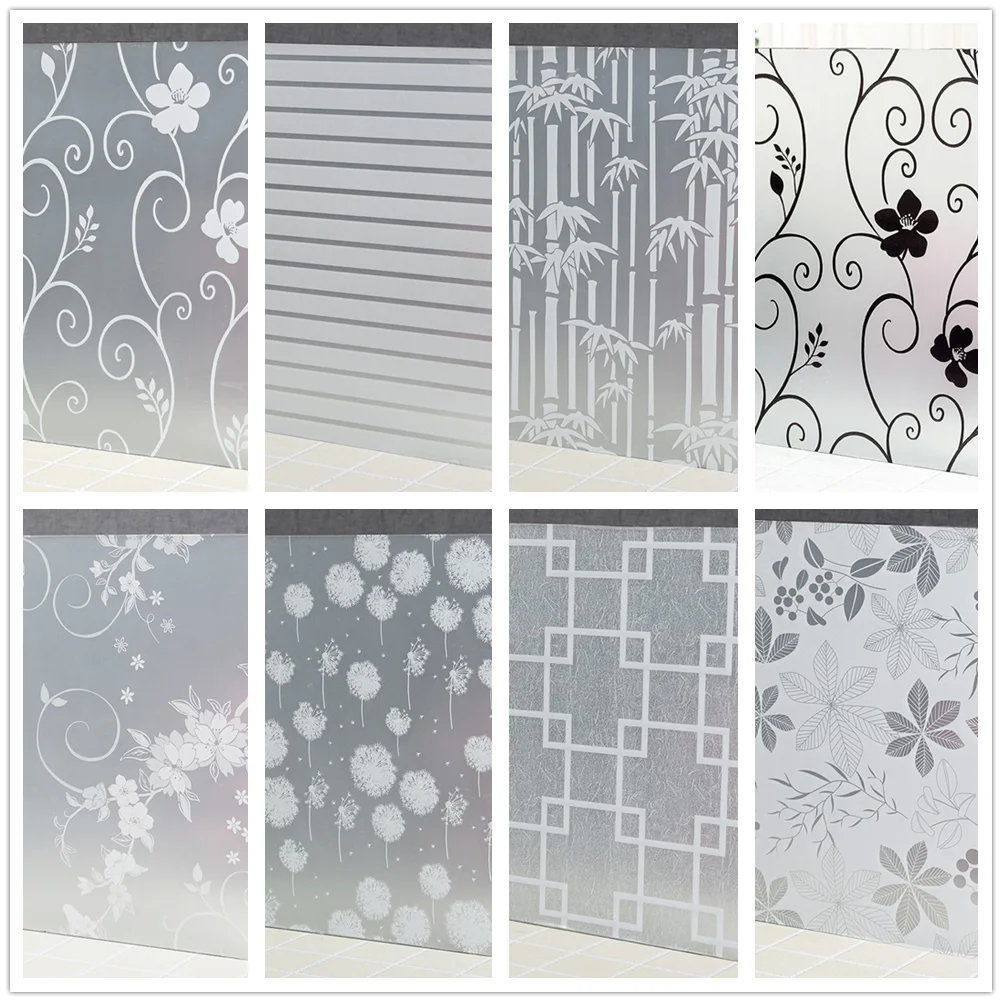Frosted Window Privacy Film-self-adhesive Glass Tint Stickers Sun Uv ...