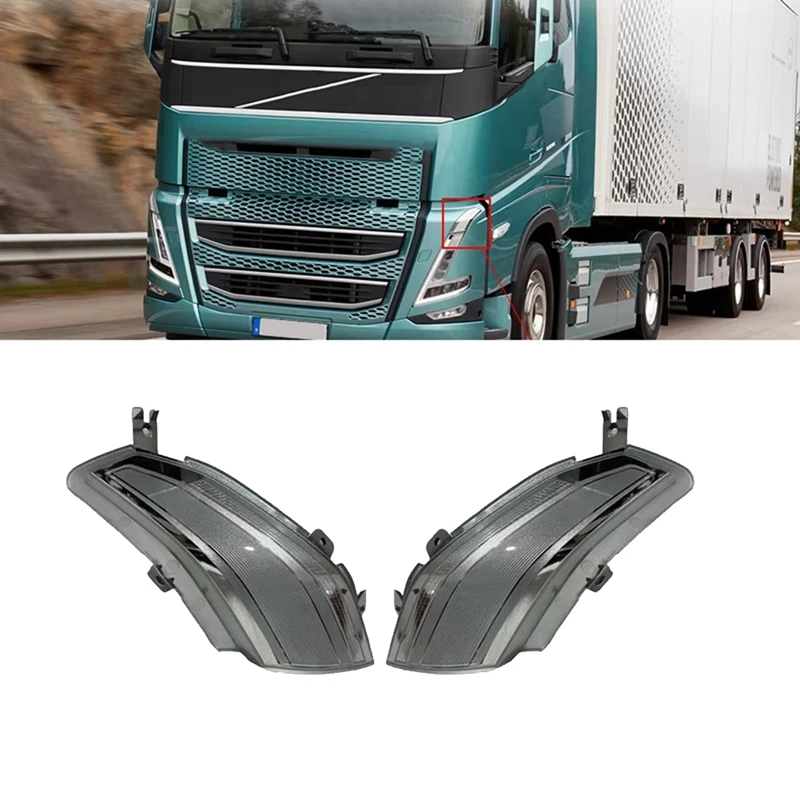1Pair-Truck-Headlamp-Extension-Plate-Trim-84415098-84224117-For-Volvo ...