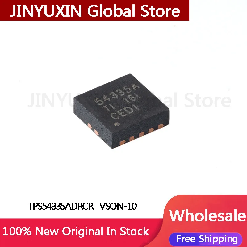 5Pcs TPS54335ADRCR TPS54335 silk screen 54335A 54335 VSON-10 ...
