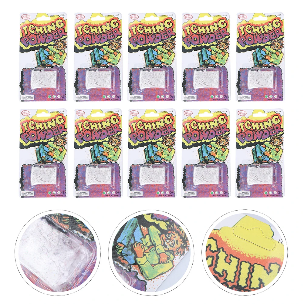 15Pcs Joke Scary Tricky Trick Prop Party Itch Powder Funny Prank Prop ...