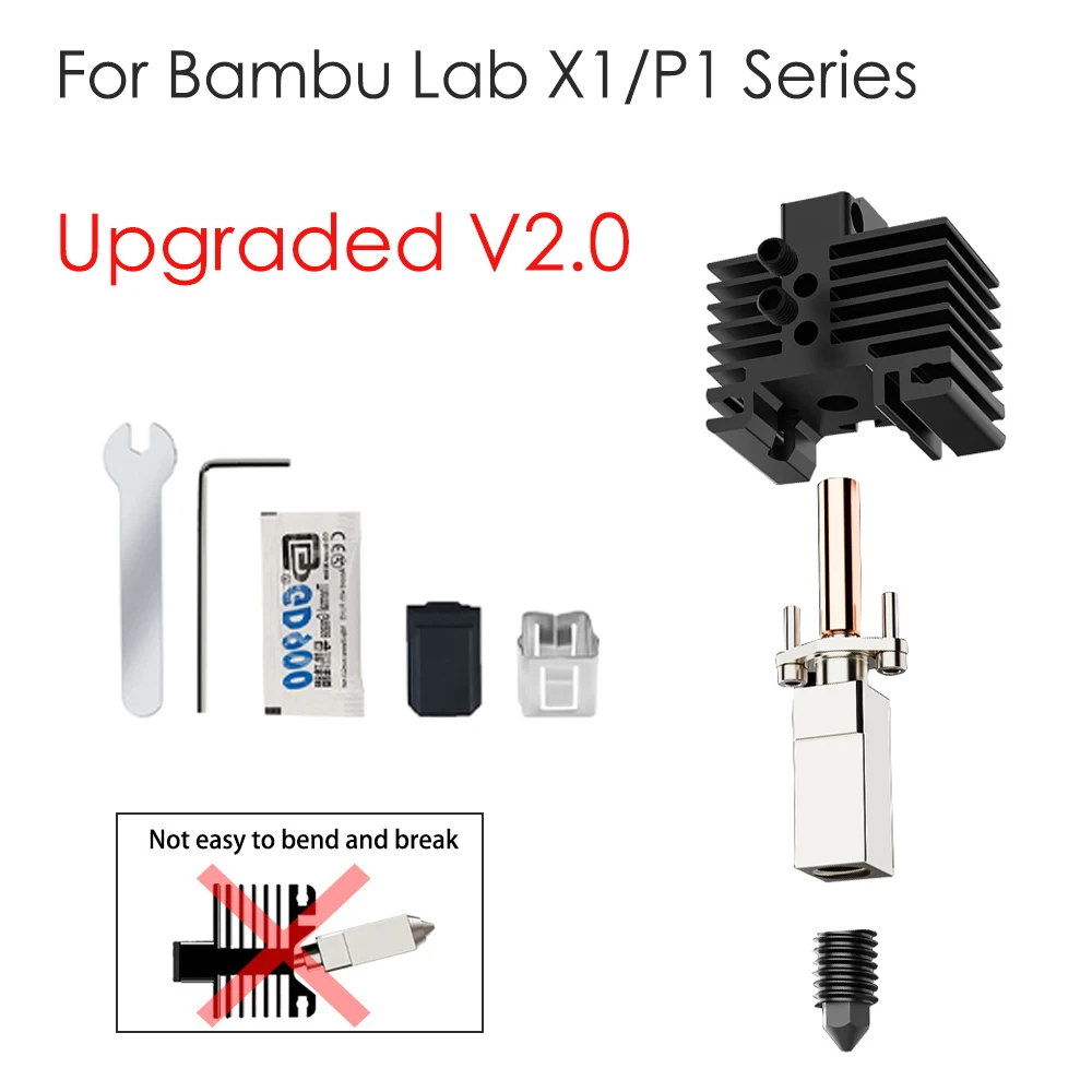 For-Bambu-Lab-Hotend-Upgrade-2-0-Version-nozzle-bambulab-Bi-Metal-Fit ...