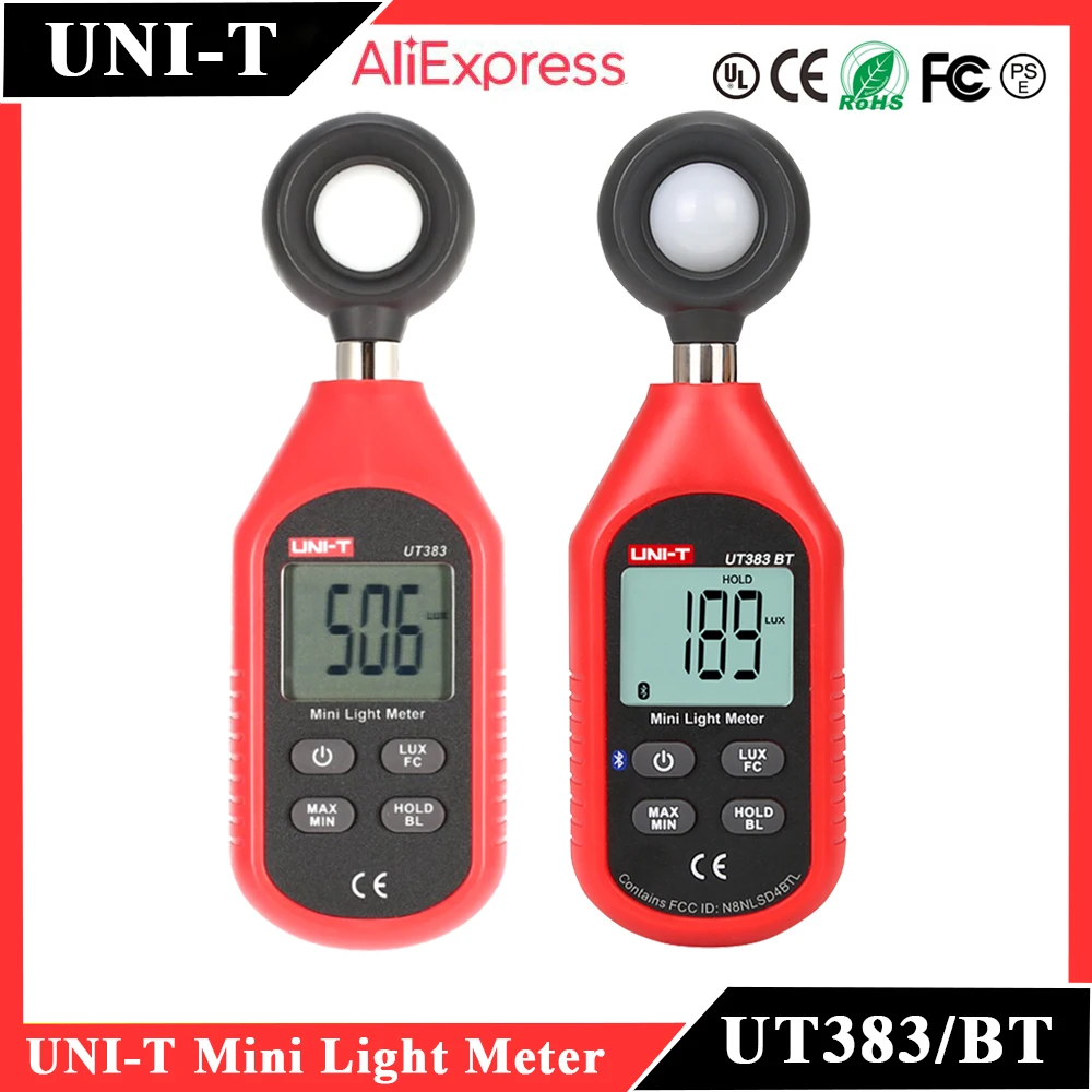 UNI-T-UT383-UT383BT-Mini-Light-Meter-Digital-Professional-Luxometer ...