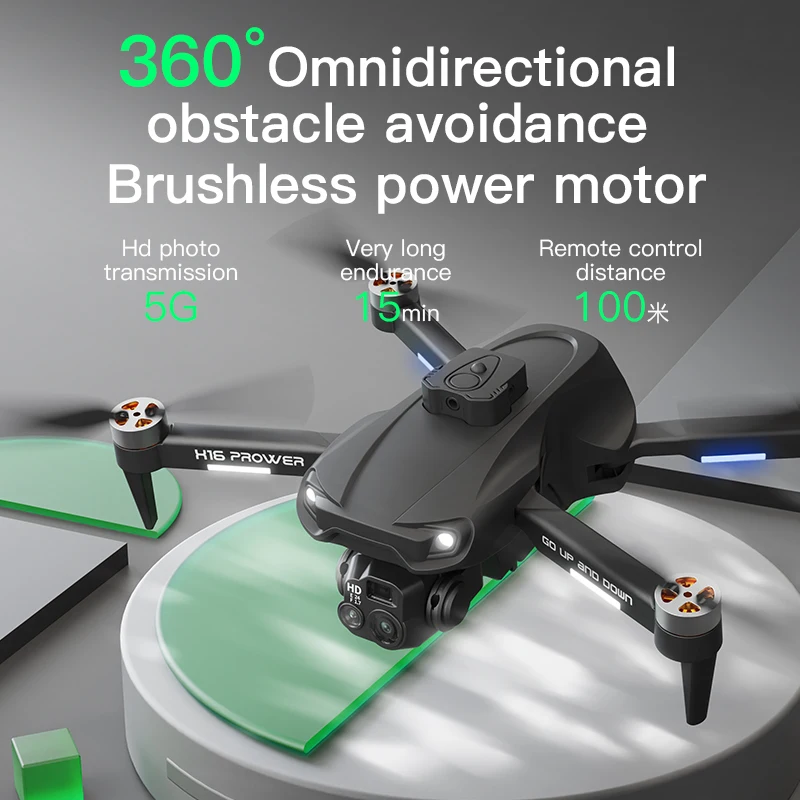 New Drone H16 GPS 4k 8k Professional Dual Camera Dron Quadcopter ...