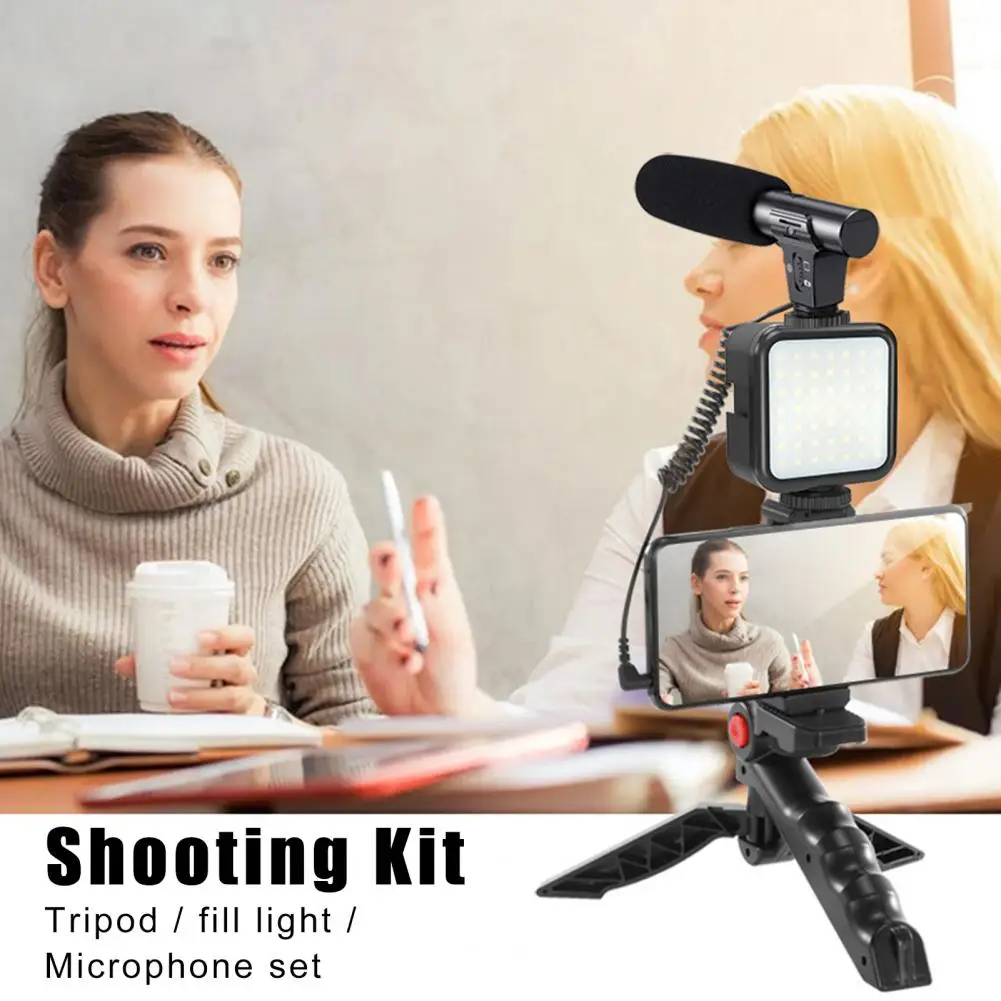 Record Video Three in one Set Vlogging Kit Phone Tripod for Live Vlog ...