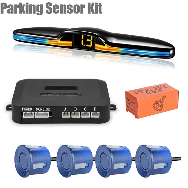 New LED Parking Sensor System Backlight Parktronic Monitor Display Kit ...