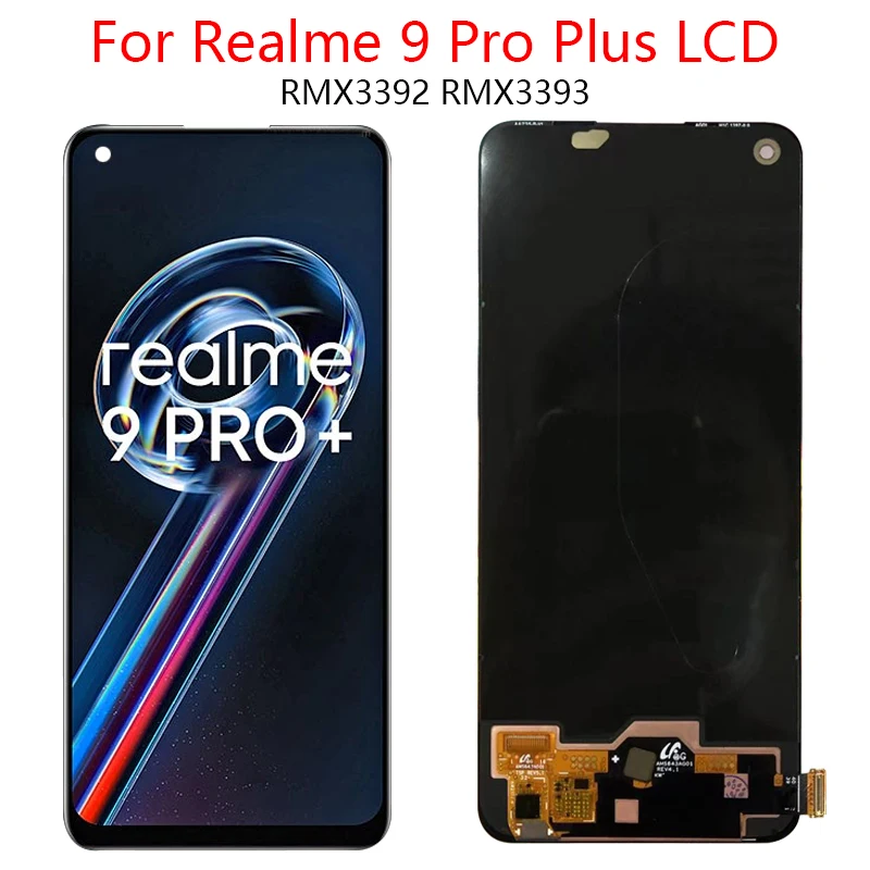 Amoled para oppo realme 9 pro + rmx3392 lcd screen display painel de ...
