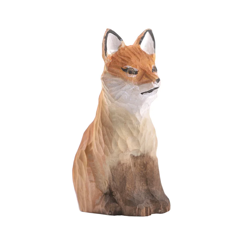Solid-wood-hand-carved-wood-fox-decoration-Creative-gift-wood-craft ...