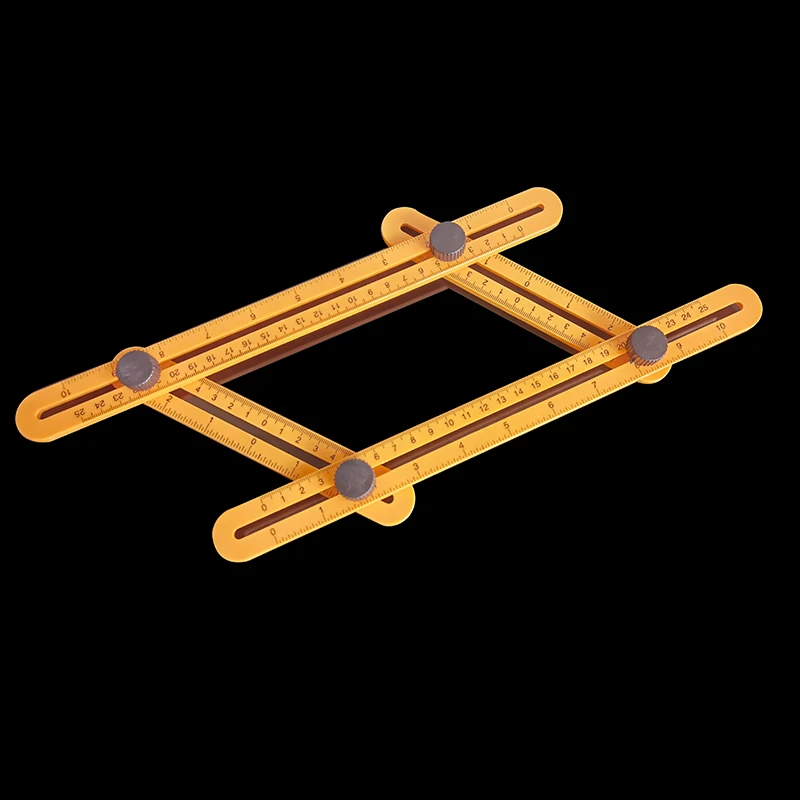 Multi-function-ABS-live-four-corner-ruler-Plastic-movable-four-fold ...