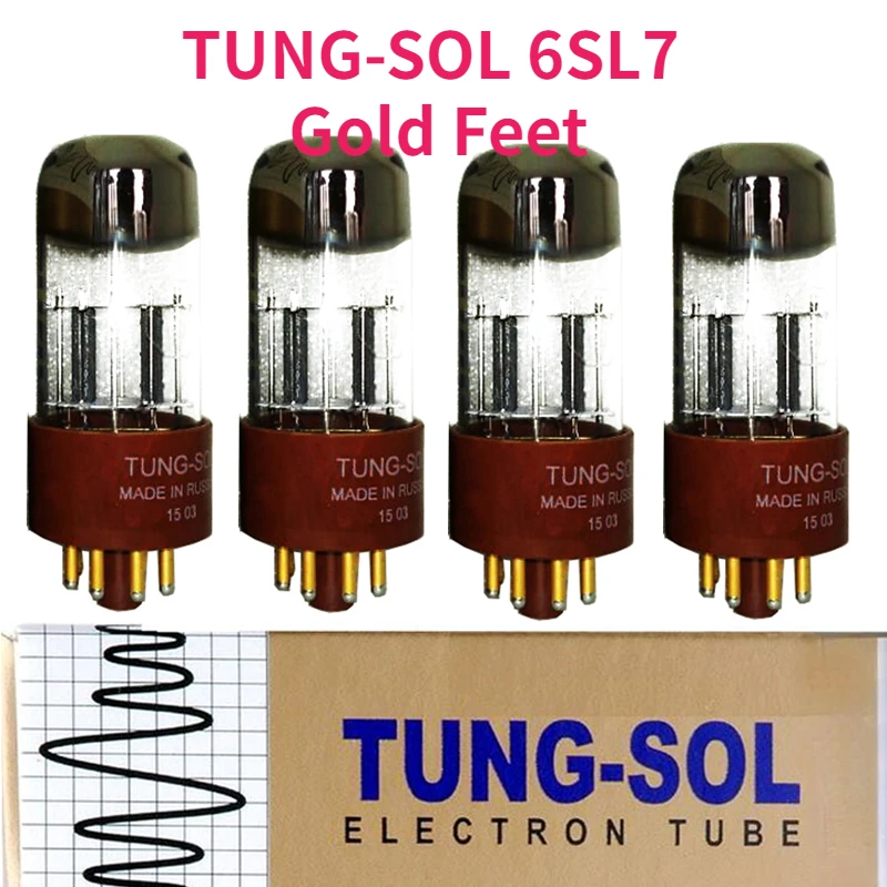 Vacuum Tube TUNG-SOL 6SL7 Gold Foot/Common Foot Replacement 6N9P 6H9 ...