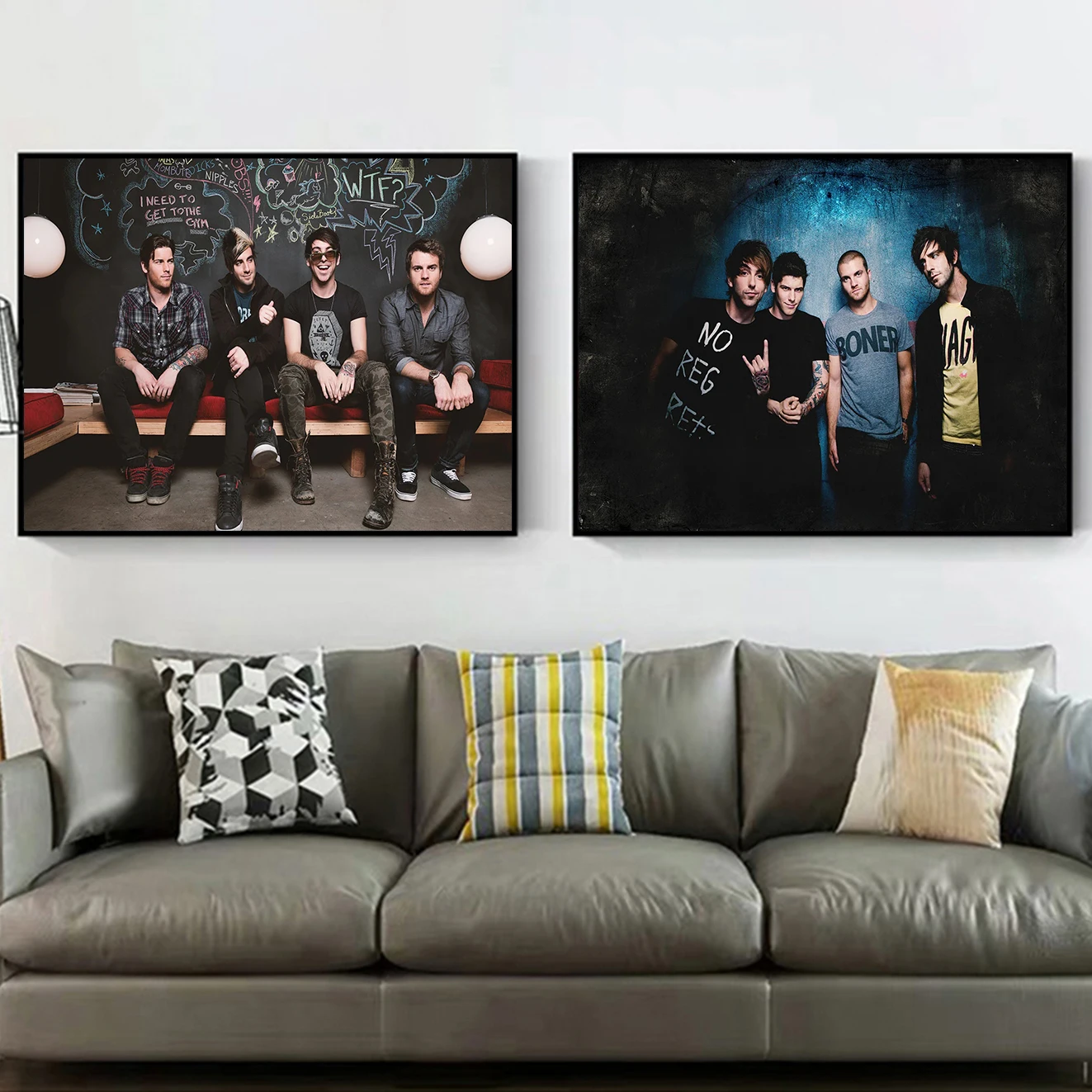All-Time-Low-Pop-Punk-Band-Poster-Wall-Art-Pictures-Canvas-Poster-Home ...
