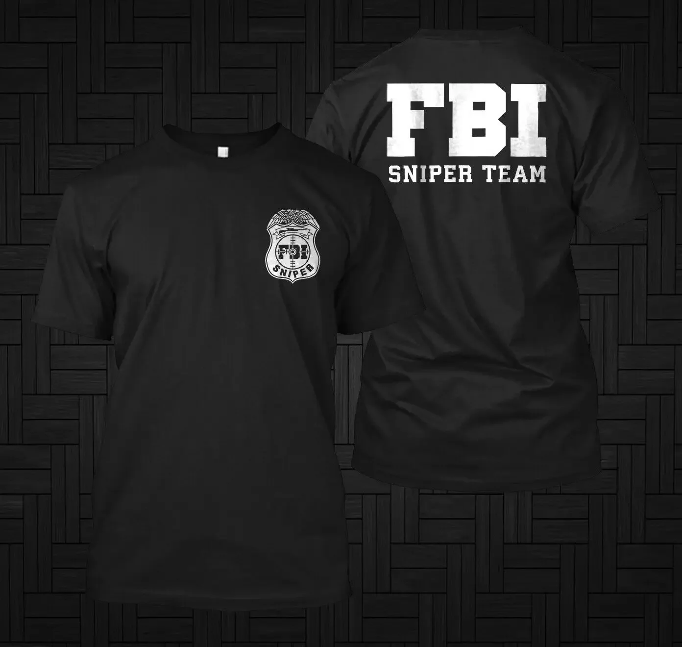Custom FBI Sniper Team T-Shirt. Summer Cotton Short Sleeve O-Neck Mens ...