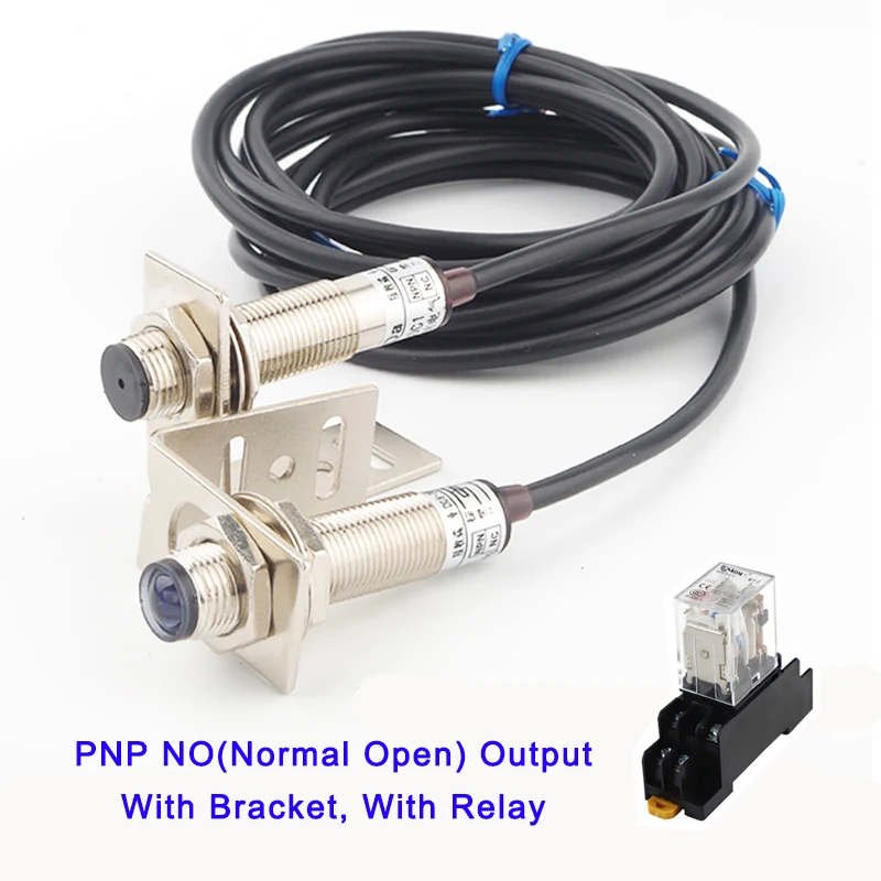 Photoelectric Sensor 5 Pcs Proximity Sensor PNP Normally Open 15mm ...