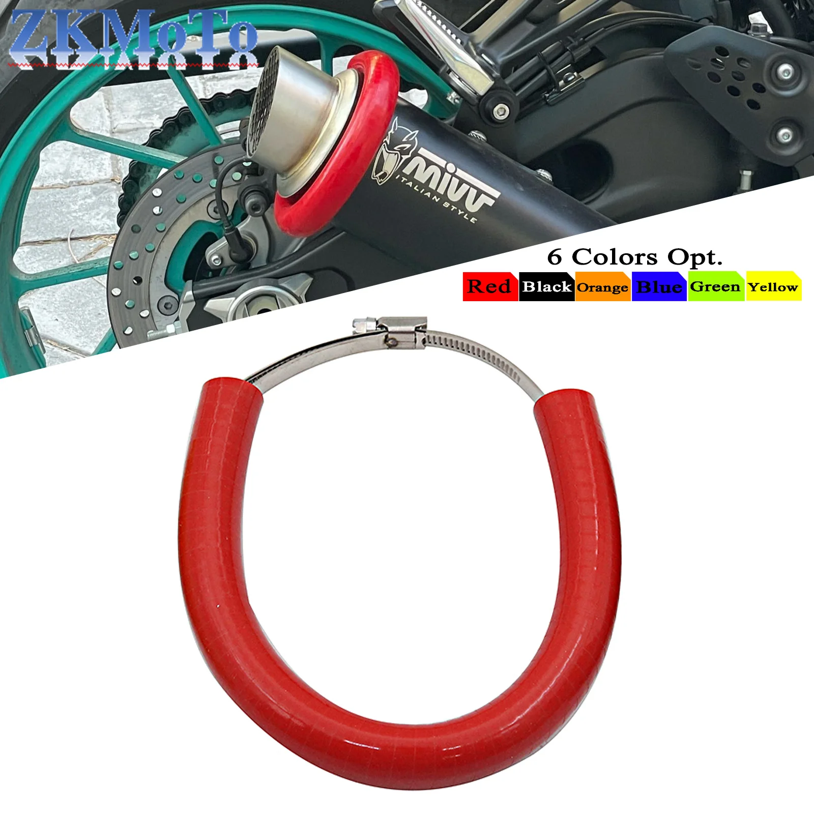 Motorcycle Silicone Exhaust Protector Can Cover For KTM Yamaha Honda ...
