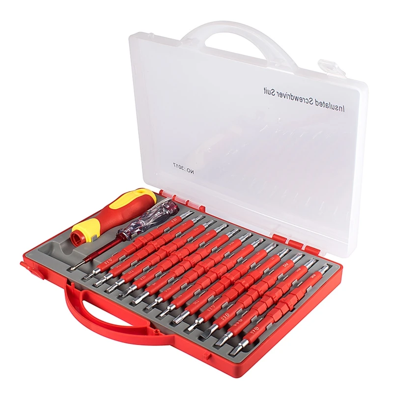 Magnetic-Screwdriver-Set-Tester-Pen-Interchangable-CR-V-Double-Head ...