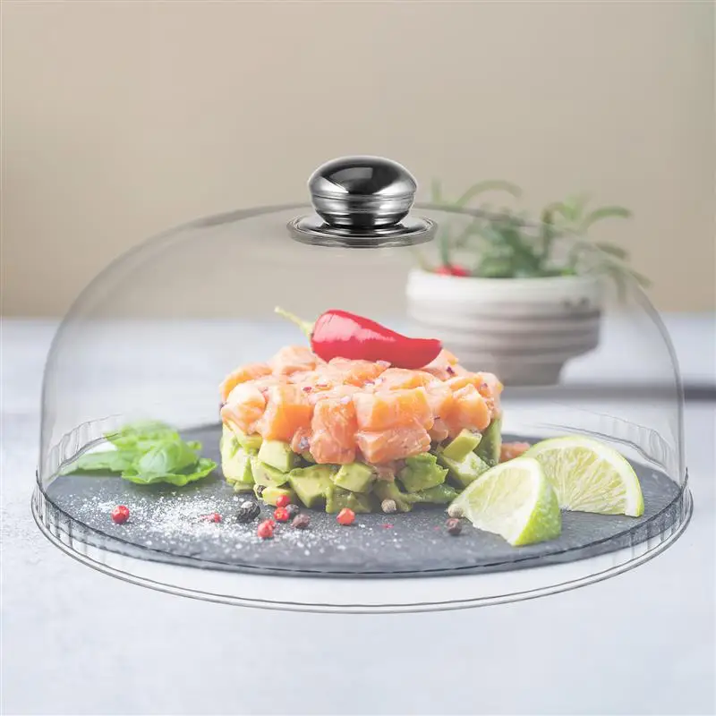 Cake-Plate-With-Dome-Serving-Cookie-Platter-Drop-Resistant-Protective ...
