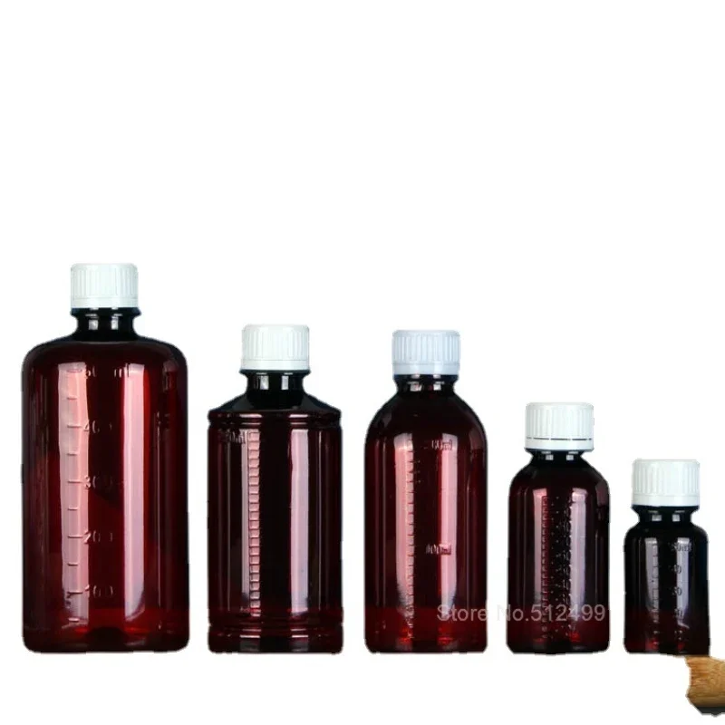 Stock-50-100-200ml-Graduated-Plastic-Bottle-Transparent-Bottle-Pet ...