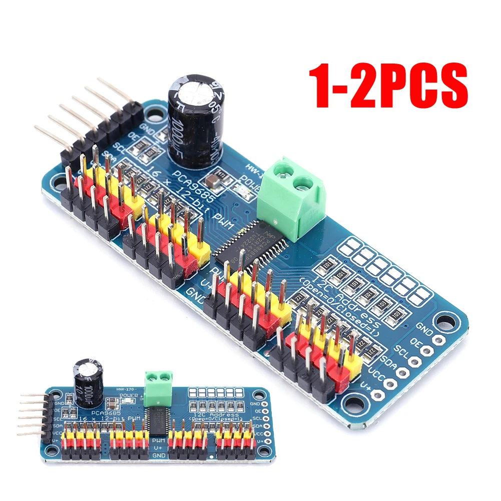PCA9685-Driver-Module-IIC-Interface-16-Channel-12-Bit-PWM-Servo-Motor ...