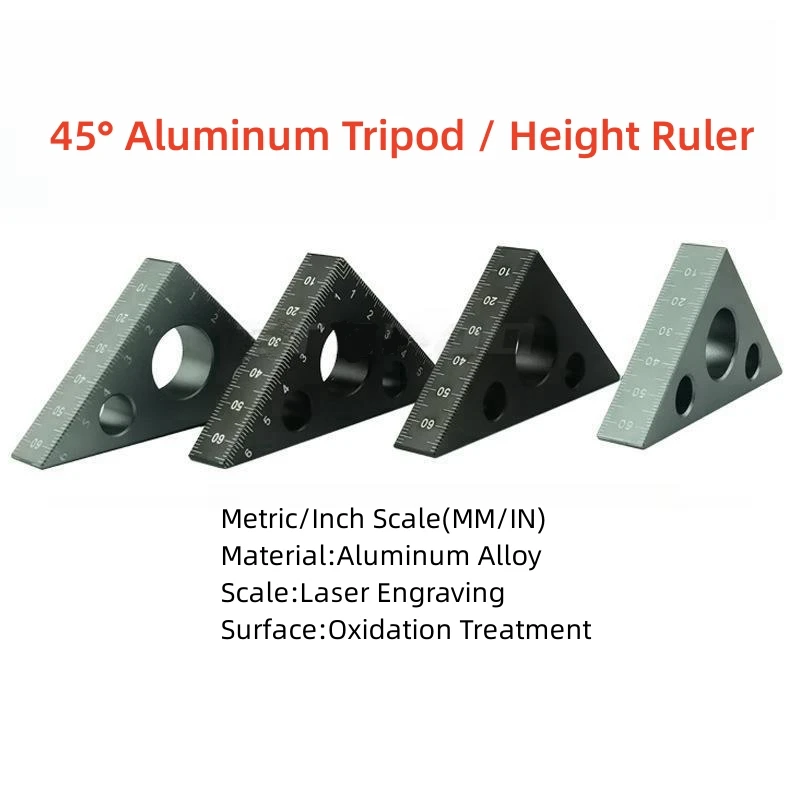 Woodworking-Tools-Right-Angle-Ruler-Triangle-Ruler-Aluminum-Alloy-45-90 ...