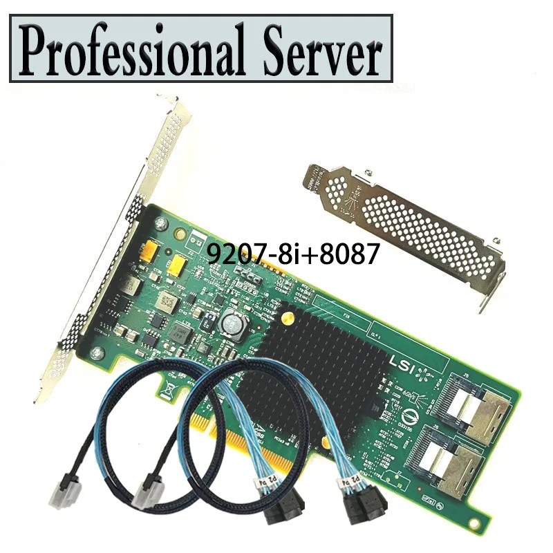 LSI-9207-8i-RAID-Controller-Card-6Gbs-SAS-HBA-P20-IT-Mode-For-ZFS ...