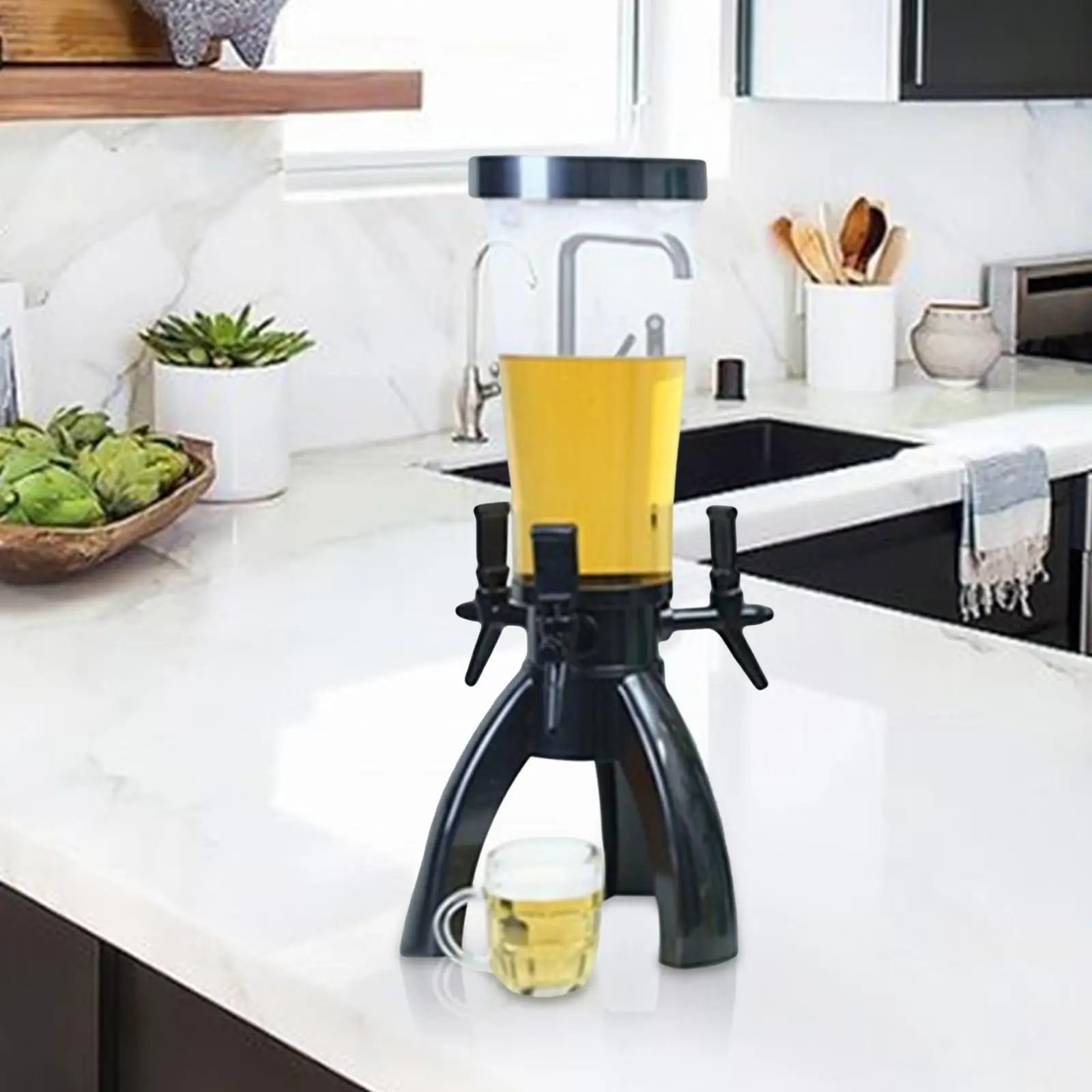 3L-Beer-Tower-Dispenser-Durable-Easy-to-Clean-Integrated-Tap-Beverage ...