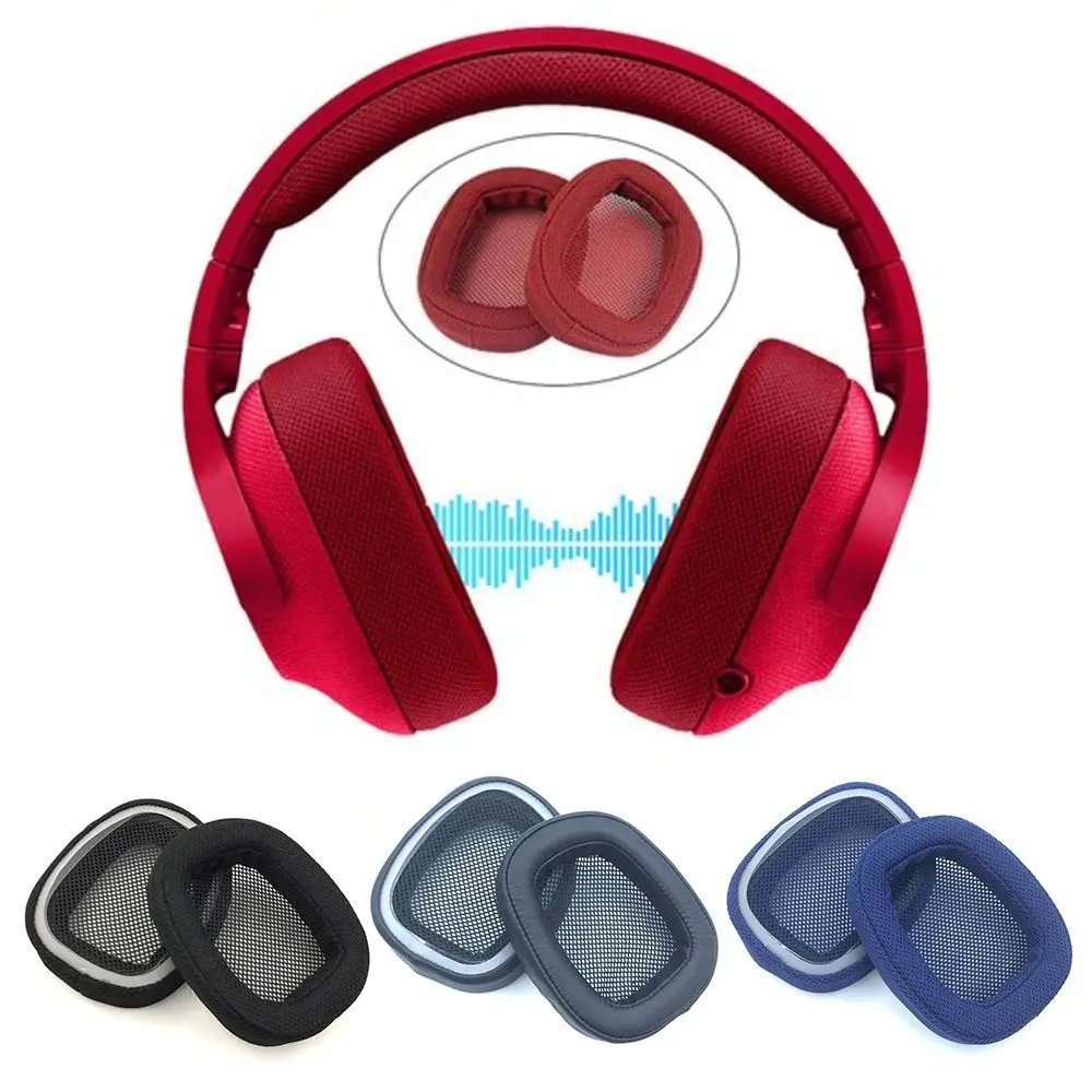 1-Pair-Earpads-Cushion-For-Logitech-G433-G233-G-pro-G533-G231-G331 ...