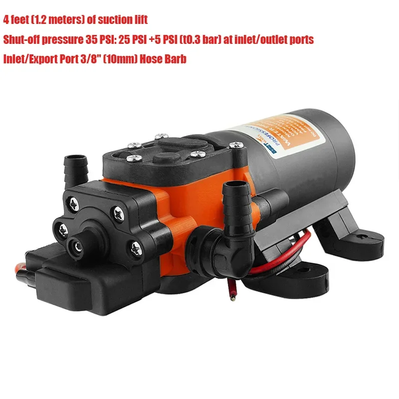 35PSI 12V Marine Water Pump Diaphragm Self Priming Pump Boat ...