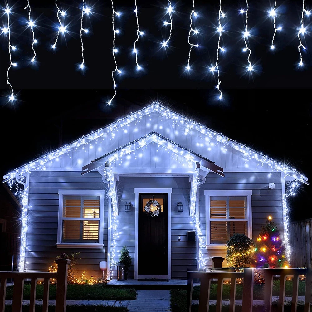 Icicle-Christmas-Light-Outdoor-4M-96-LED-8-Mode-Connectable-Icicle ...