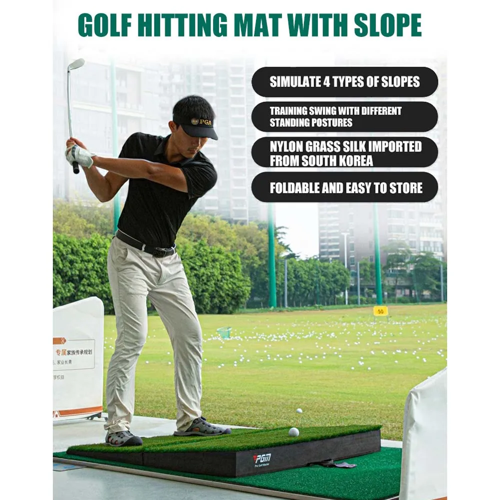 PGM-Foldable-Durable-Golf-Slope-Strike-Pad-Swing-Practice-Simulate ...