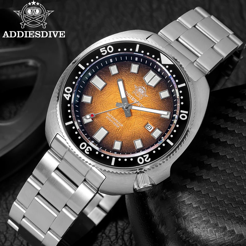 ADDIESDIVE Reloj de buceo de cuarzo para hombre AD2511 200M Caja de ...