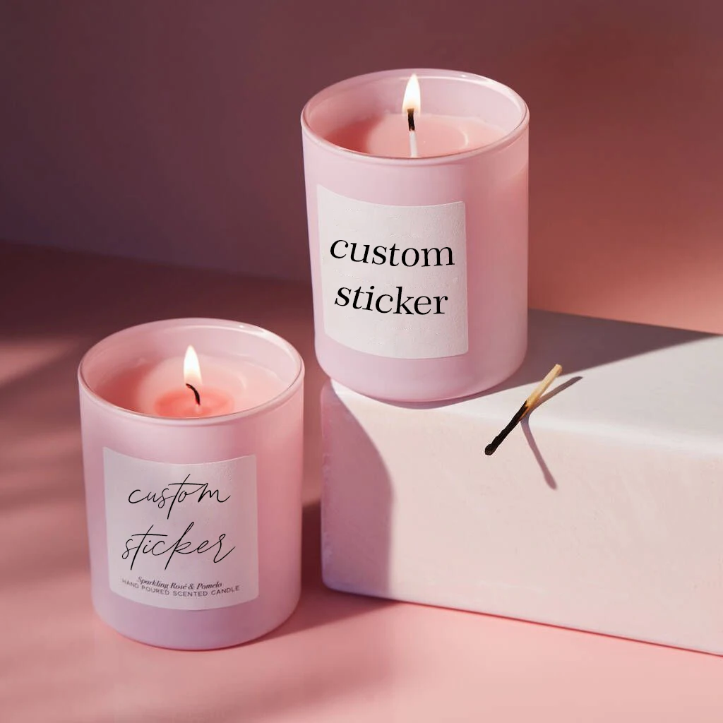 Candle Jar Packaging Stickers Custom Logo Personalized Tin Box Labels ...