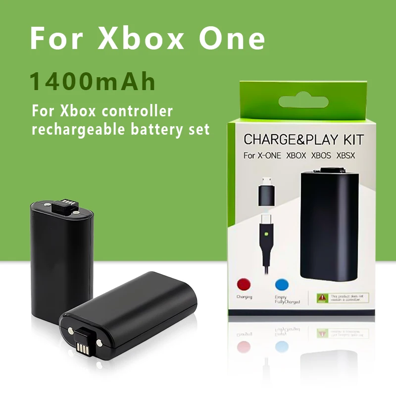 1400mAh Rechargeable Li-ion Battery for Xbox Series X/S,Xbox One,Xbox ...
