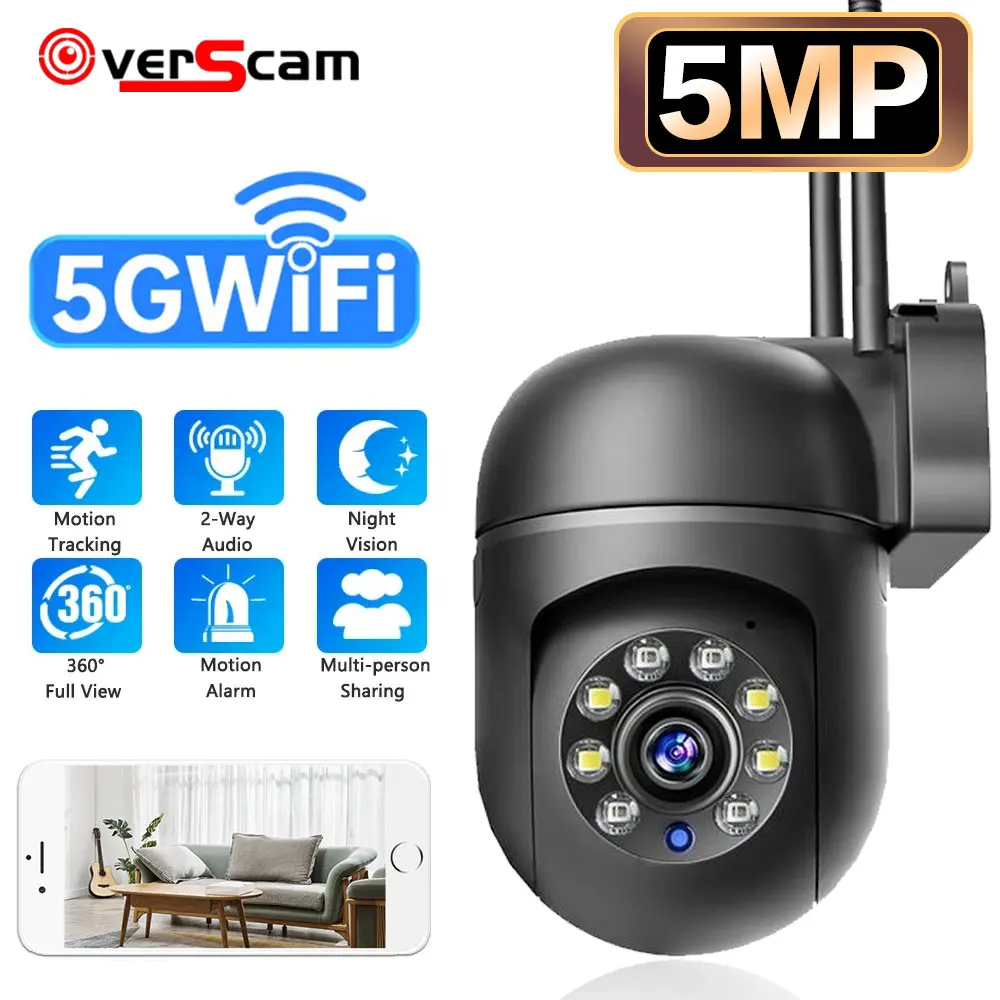 5MP-5G-WiFi-Surveillance-Cameras-IP-Camera-HD-1080P-IR-Full-Color-Night ...