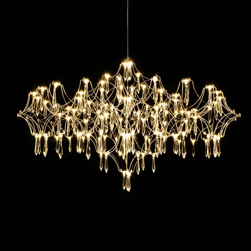 Modern-Crystal-LED-Chandeliers-Living-Dining-Room-Bedroom-Gold-Lustre ...